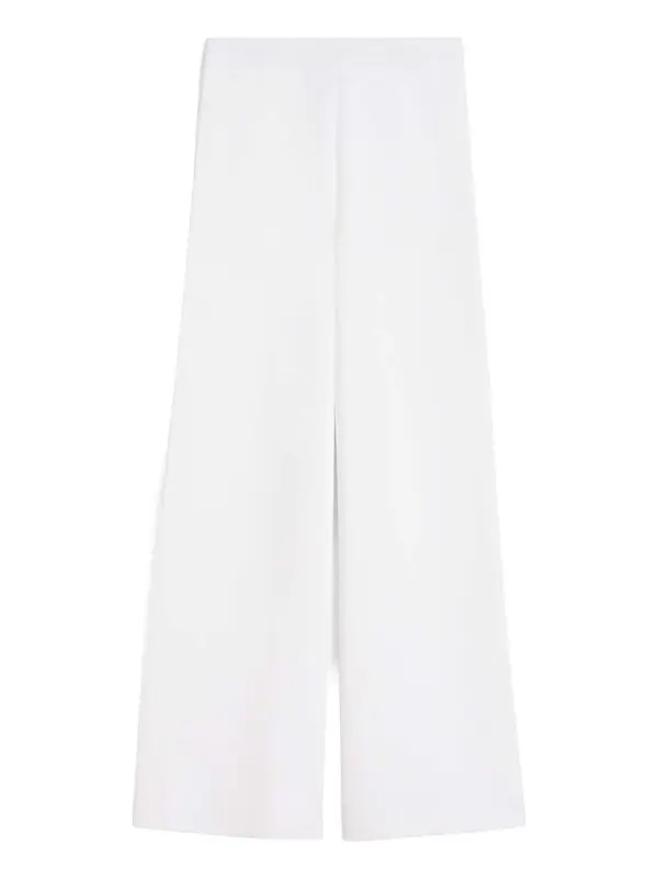 Max Mara Knitted Wide-leg Trousers - White