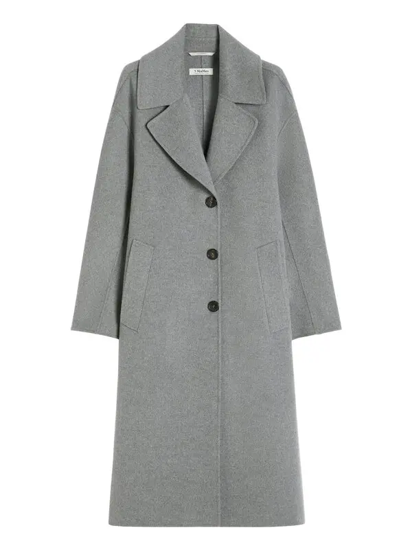 Max Mara Virgin Wool Single-breasted Coat - Grey