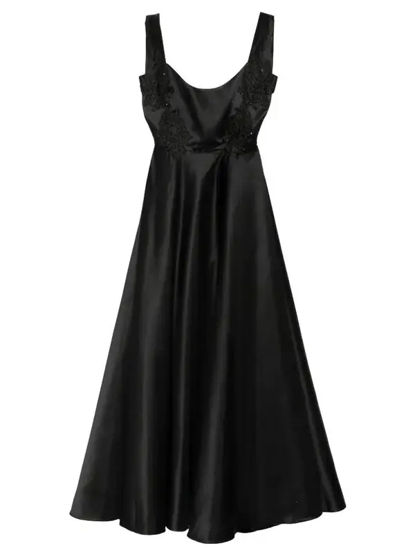 Alchemy Fashions Lia Lace-appliqué Maxi Dress - Black