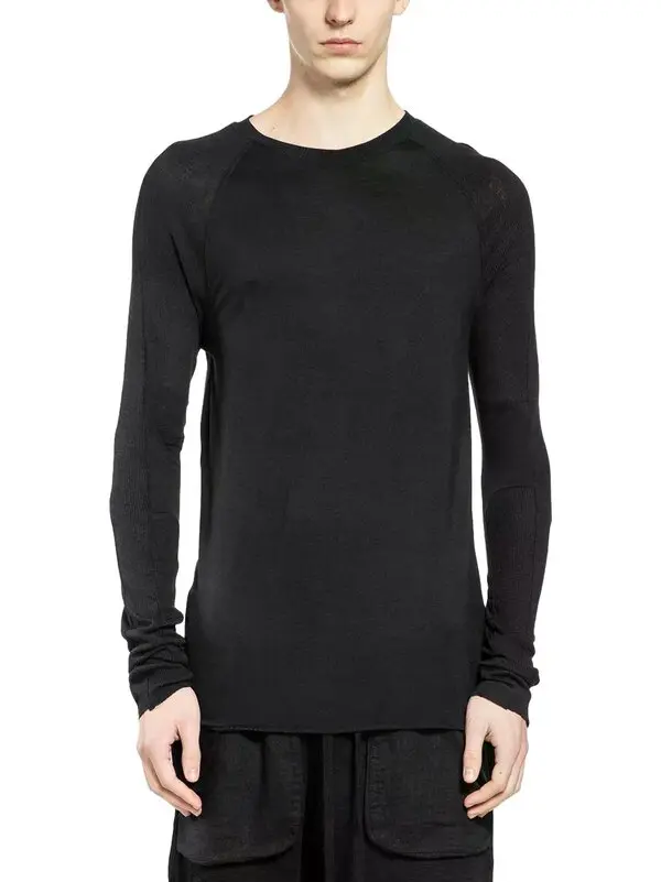THOM KROM Spliced Long-sleeve T-shirt - Black