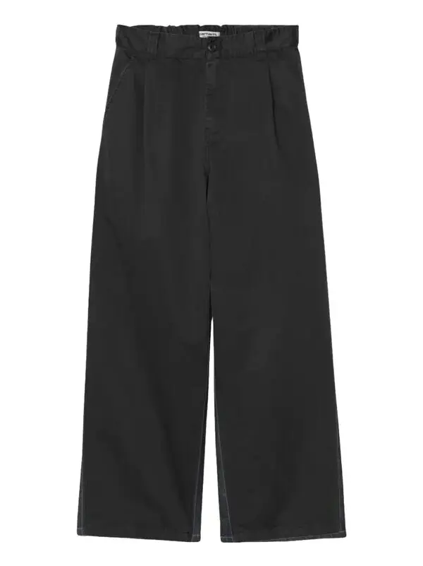Carhartt Work In Progress Wide Leg Cotton Jeans - Black