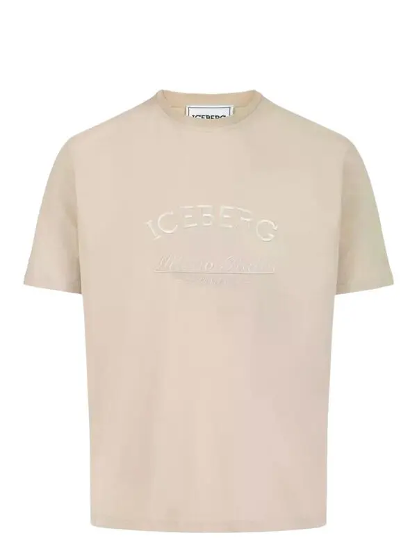 Iceberg Embroidered T-shirt - Neutrals