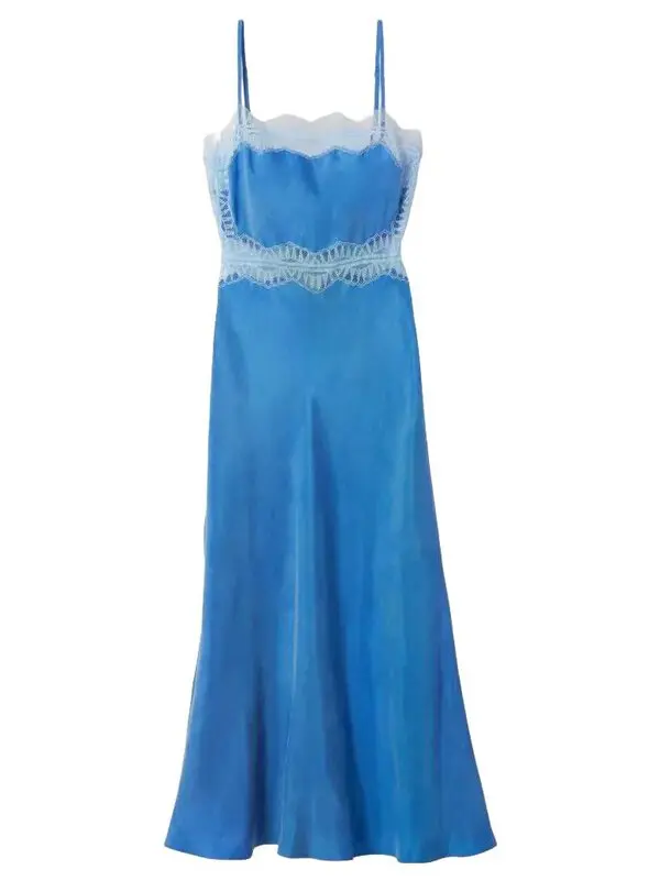Claudie Pierlot Lace Midi Dress - Blue