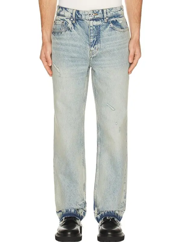 REPRESENT X Guns N' Roses Denim Jeans - Light Vintage Blue