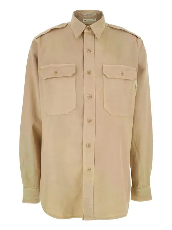 ROY ROGER'S Pocket Button Shirt - Neutrals