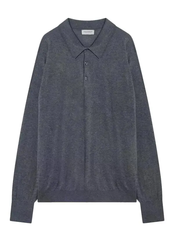 John Smedley Finchley Polo Shirt - Grey