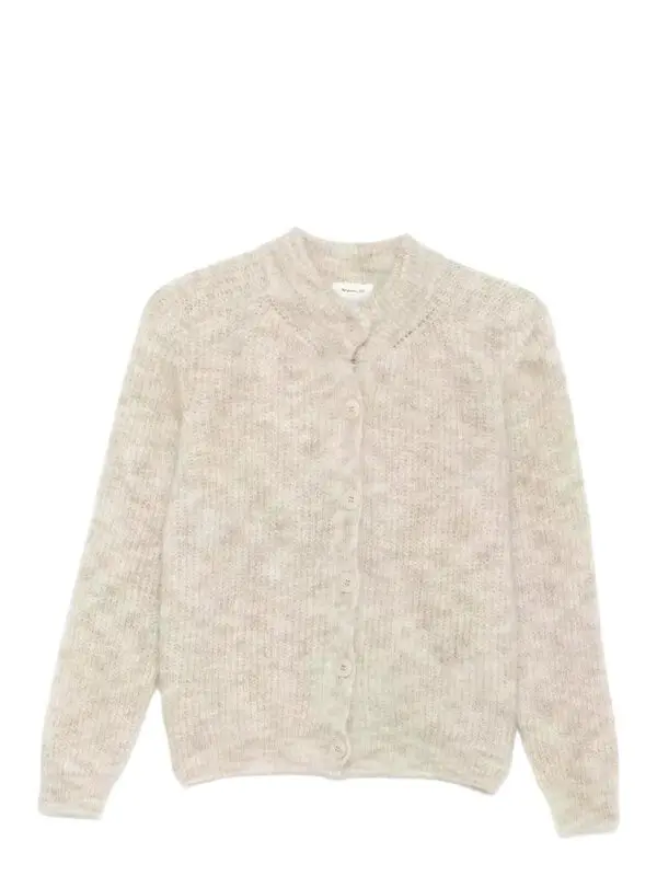 MAISON123 Becky Button Cardigan - Neutrals
