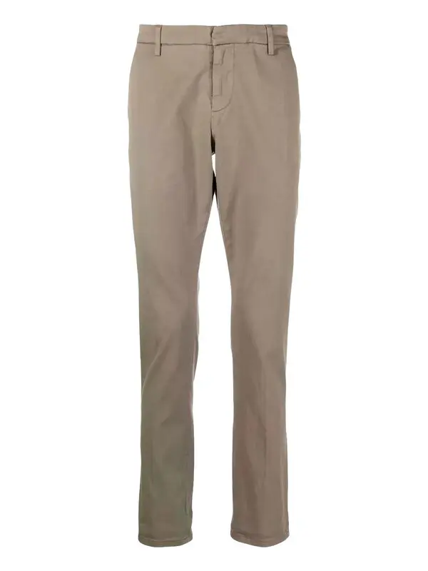 DONDUP Mid-rise Cropped Chinos - Neutrals