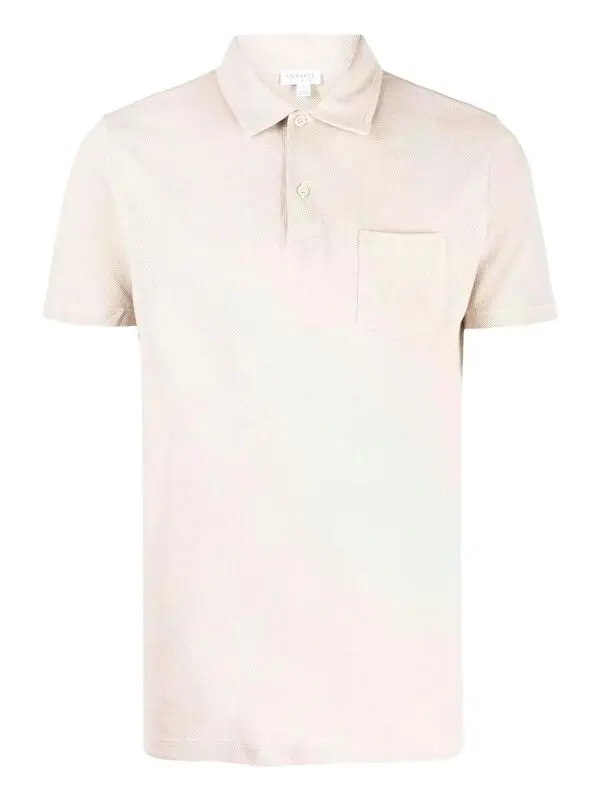 Sunspel Short-sleeve Cotton Polo Shirt - Neutrals