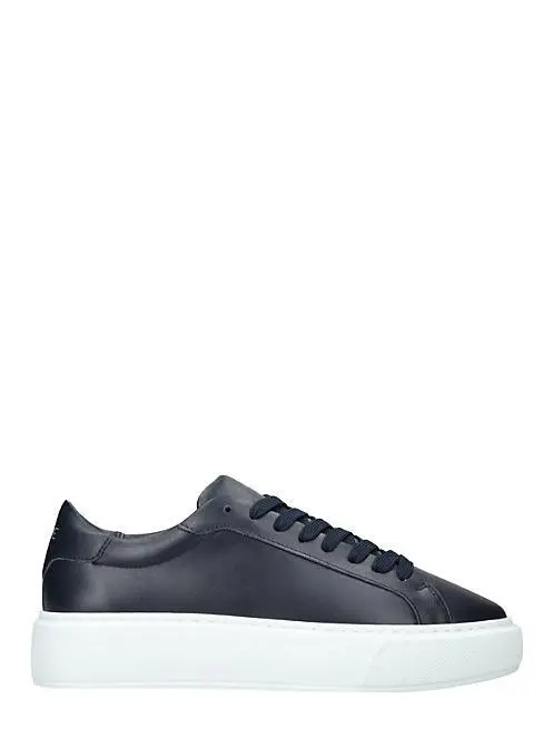 ARNE Essential Leather Trainers - Navy