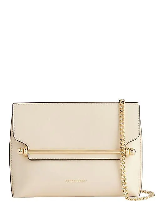 Strathberry Stylist Mini Leather Cross-body Bag - Cream