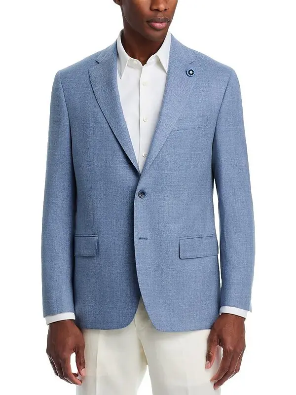 Hart Schaffner Marx Classic Fit Textured Solid Sport Coat - Light Blue