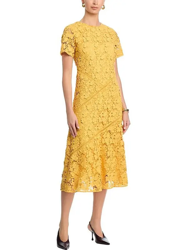 Elie Tahari The Marci Lace Dress - Golden Hour