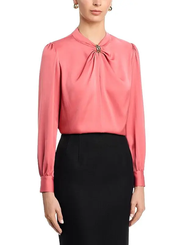 Elie Tahari The Valentine Blouse - Dragonfruit