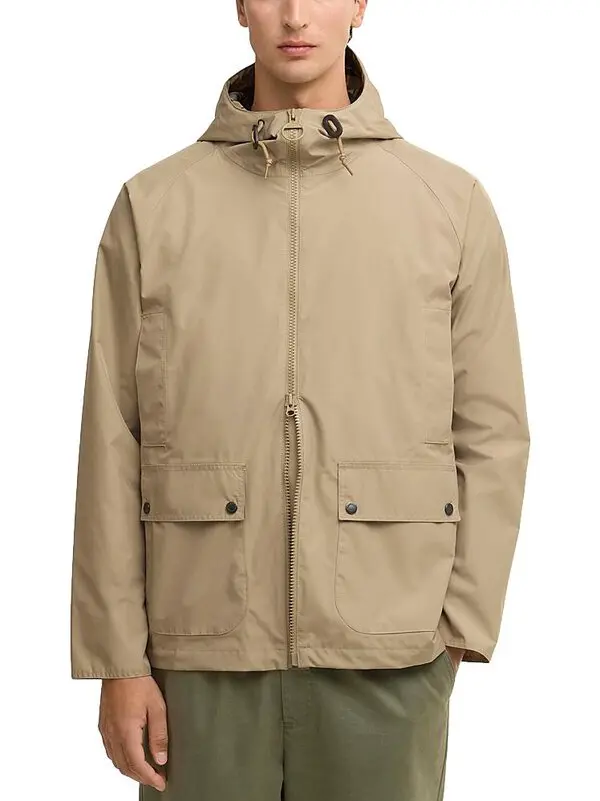 Barbour Hooded Domus Jacket - Washed Stone