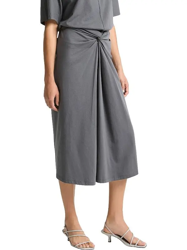 Vince Faux Wrap Cotton Skirt - Oceana
