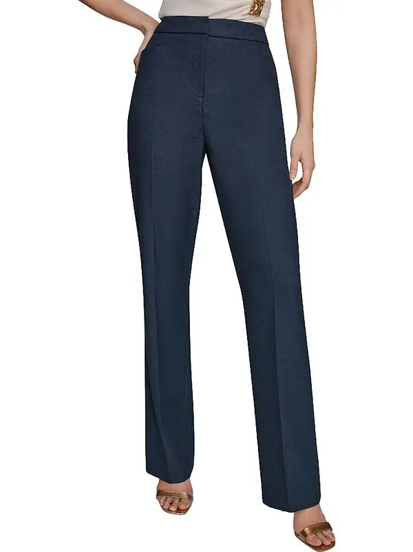 Donna Karan New York Tailored Straight Leg Pants - Nightfall