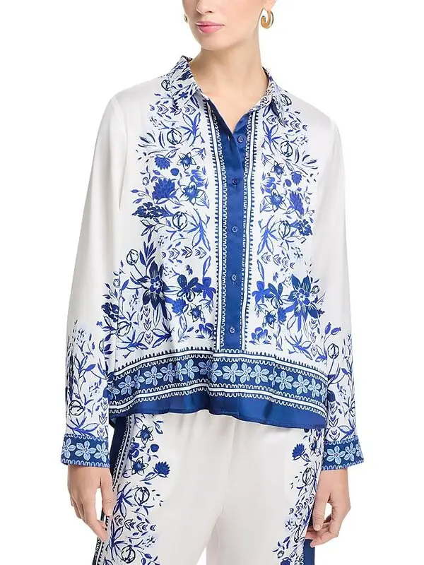 Aqua Long Sleeve Shirt - Blue Multi