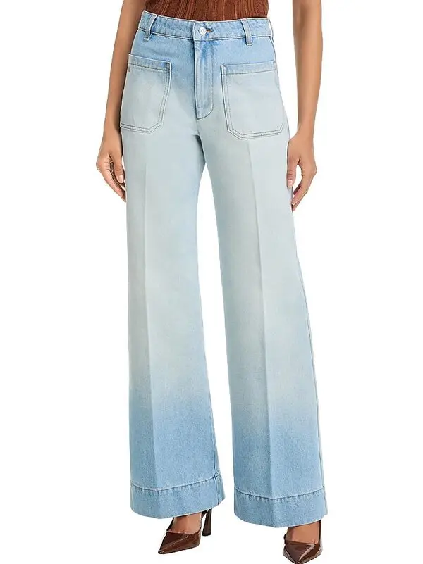 Victoria Beckham Alina Wide Leg Jeans - Heritage Blue