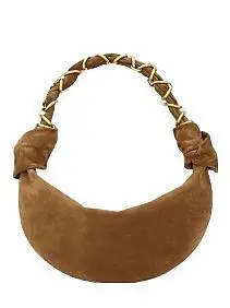 Saint Laurent Amalia Mini Hobo Bag - Caramel Cognac