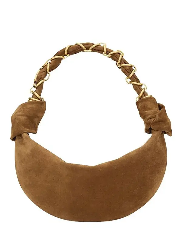 Saint Laurent Amalia Mini Hobo Bag - Caramel Cognac
