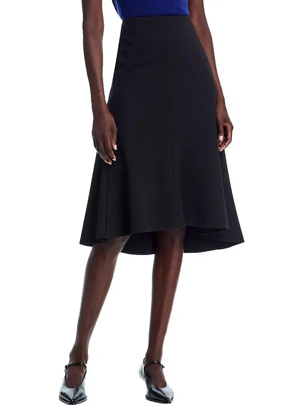 JIL SANDER A-line Midi Skirt - Black