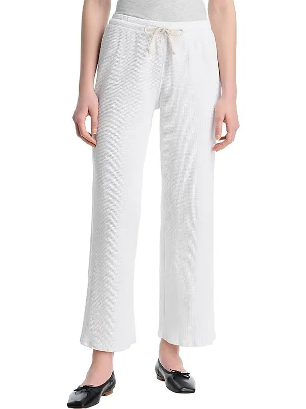 PERFECTWHITETEE Shane Waffle Pants - White
