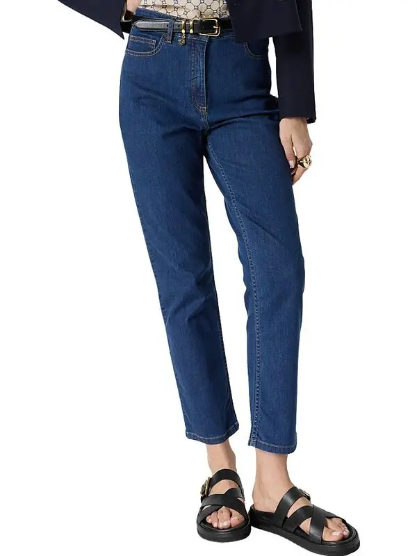 Gerard Darel Amandyne High-rise Ankle Straight Jeans - Blue