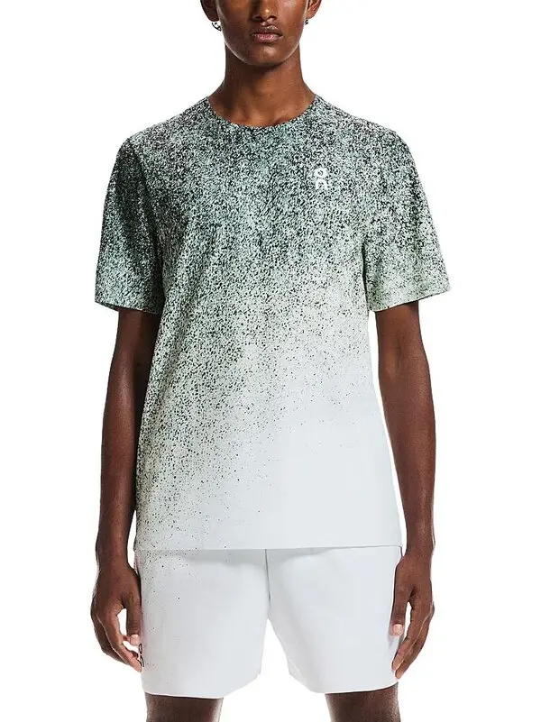 On Court Tee Fade - Mineral/white