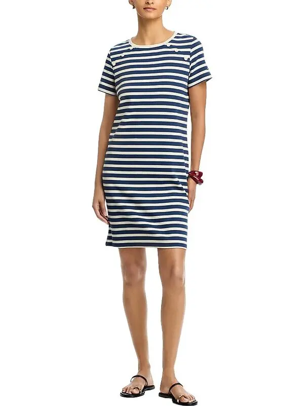 Saint James Hauteville Striped Dress - Indigo/ecru
