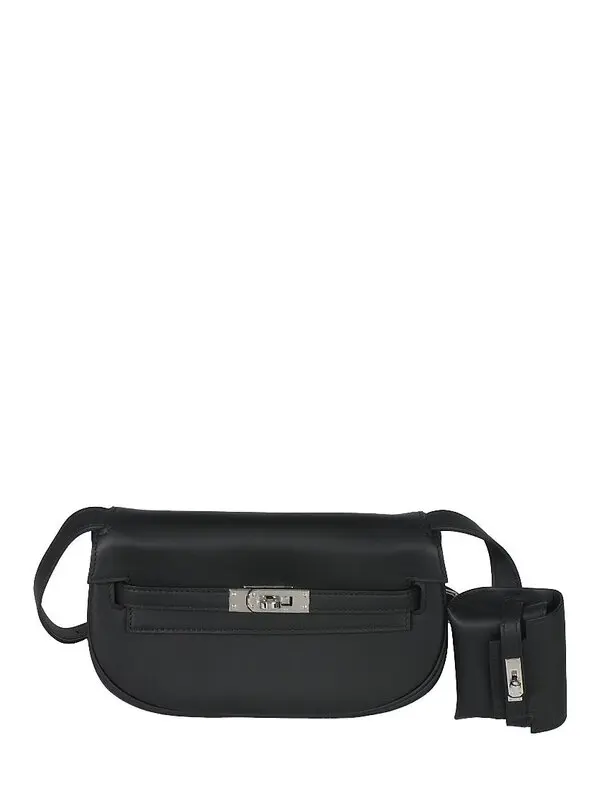 HERMES Kelly Moove Leather Handbag - Black