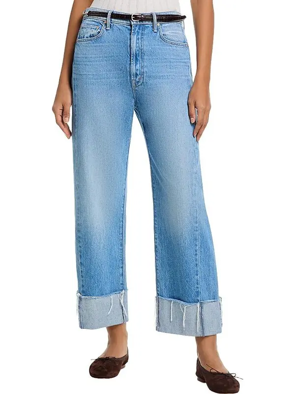MOTHER The Halfpipe High Rise Ankle Cuff Jeans - Last Bite