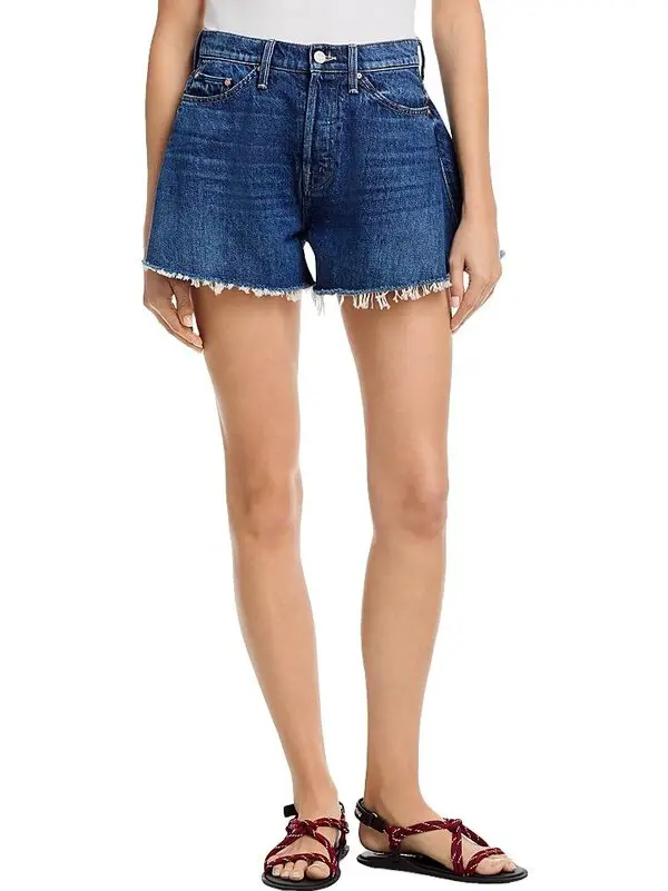 MOTHER The Flutter Fray Denim Shorts - Did You Bring Me Anything