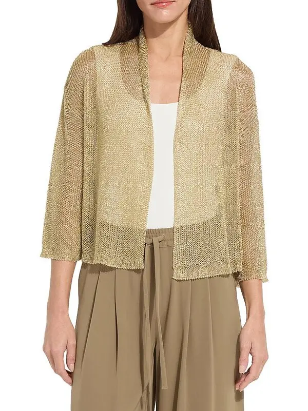 Lyssé Oriana Metallic Shrug - Lurex Gold