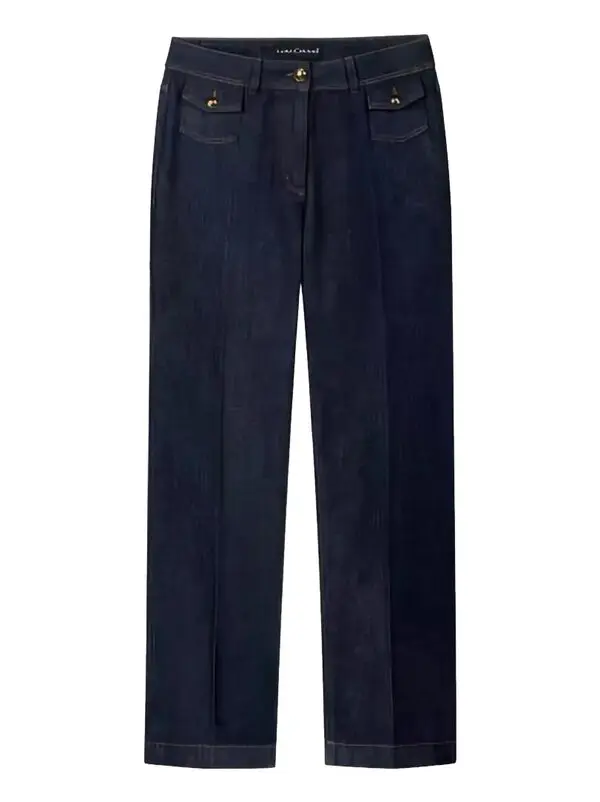 LUISA CERANO Straight Leg Denim Jeans - Blue