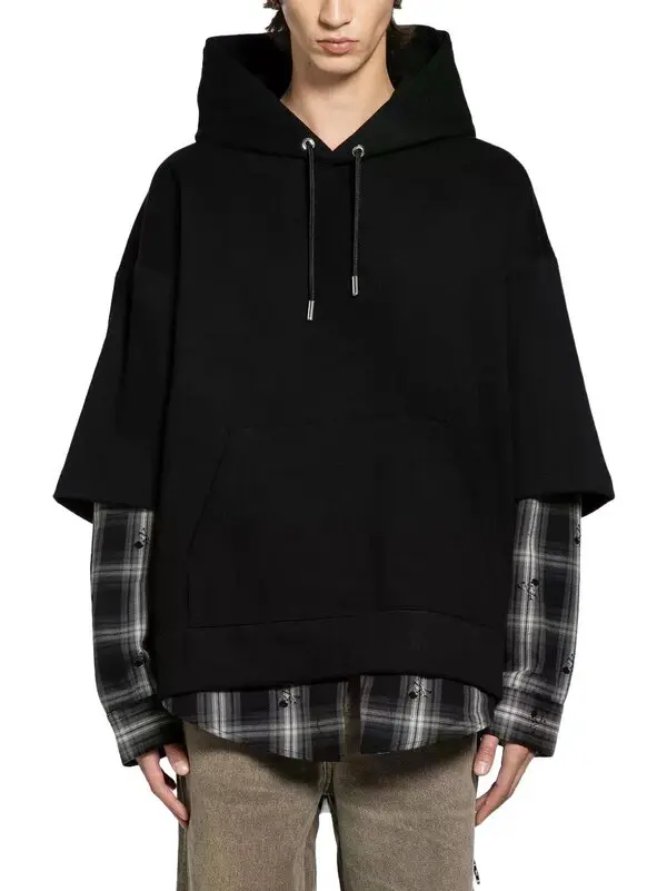 MASTERMIND WORLD Layered Hoodie - Black