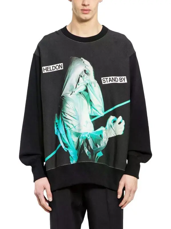 UNDERCOVERISM Heldon Panelled Graphic Sweatshirt - Black