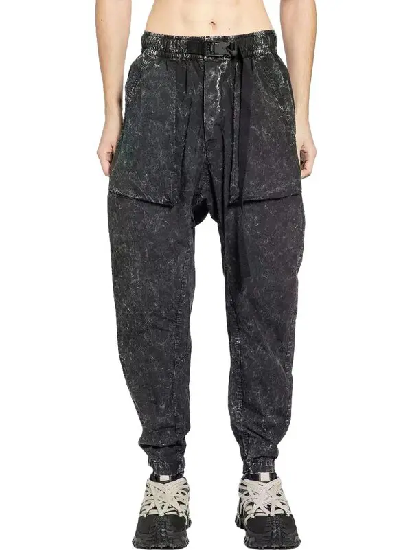 THOM KROM Marble-effect Trousers - Black
