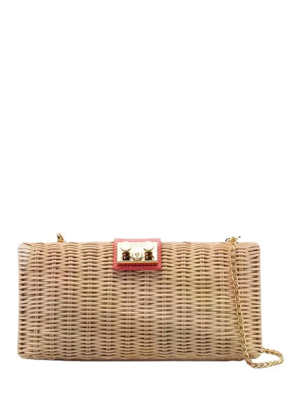 Rodo Chain Clutch Bag - Neutrals