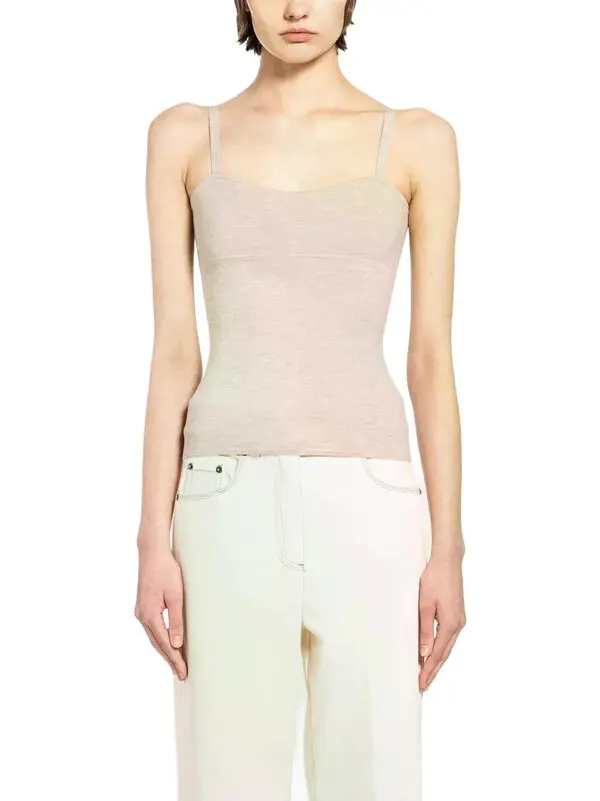 Max Mara Spaghetti-strap Tank Top - Neutrals