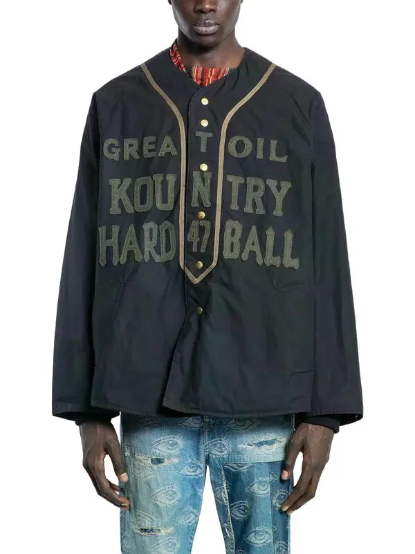 Kapital Buttoned Cotton Jacket - Black
