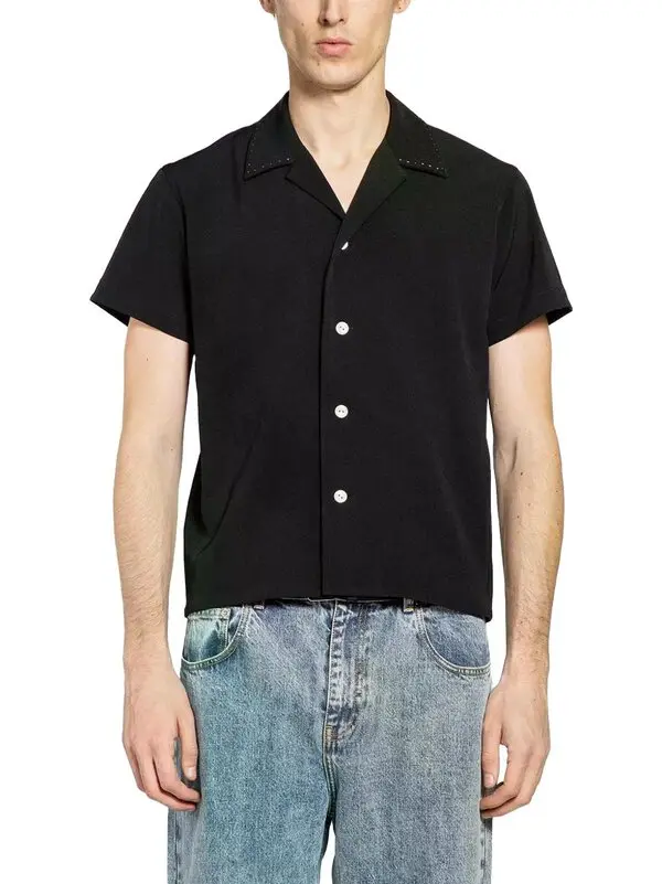 SECOND / LAYER Ss Avenue Button-up Shirt - Black