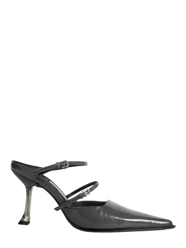 MIISTA Shari Leather Mules - Grey