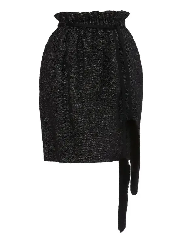 Dolce & Gabbana Belted Mini Skirt - Black