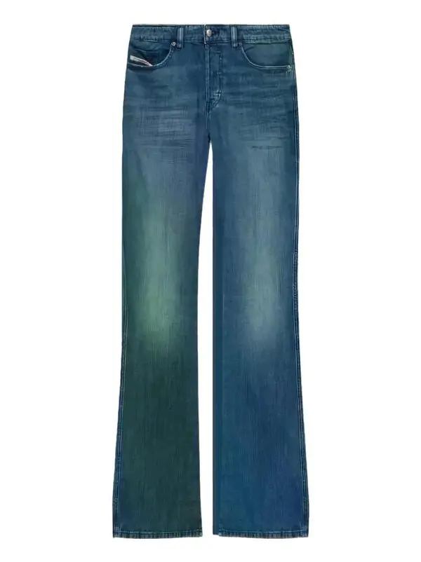 DIESEL Buttoned Flare Jeans - Blue