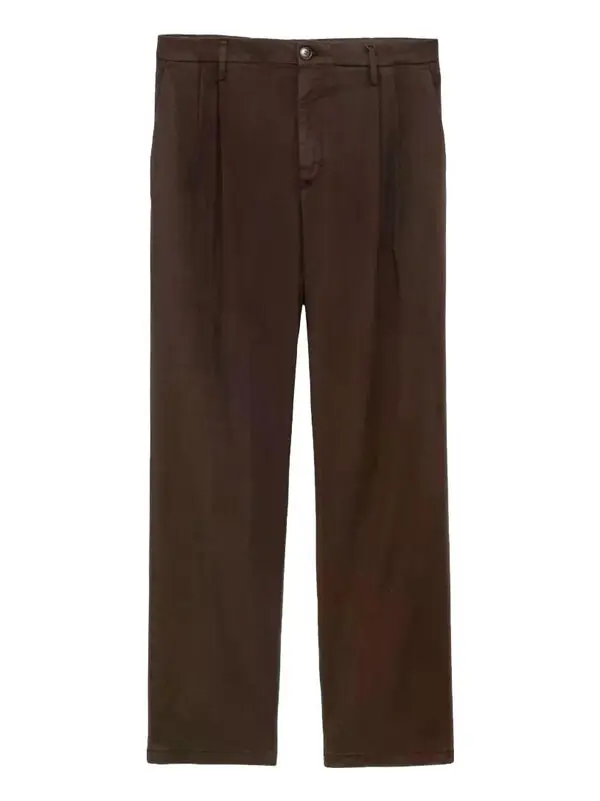 Canali Straight-leg Trousers - Brown