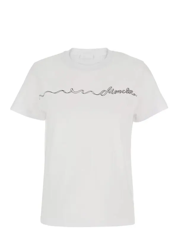 Moncler Lettering T-shirt - White