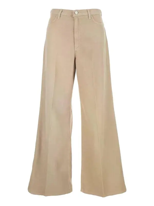 MERCI Pocket Wide Leg Jeans - Neutrals