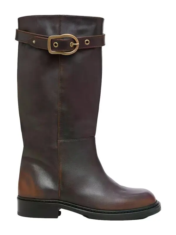 Dorothee Schumacher Essence Buckle Boots - Brown