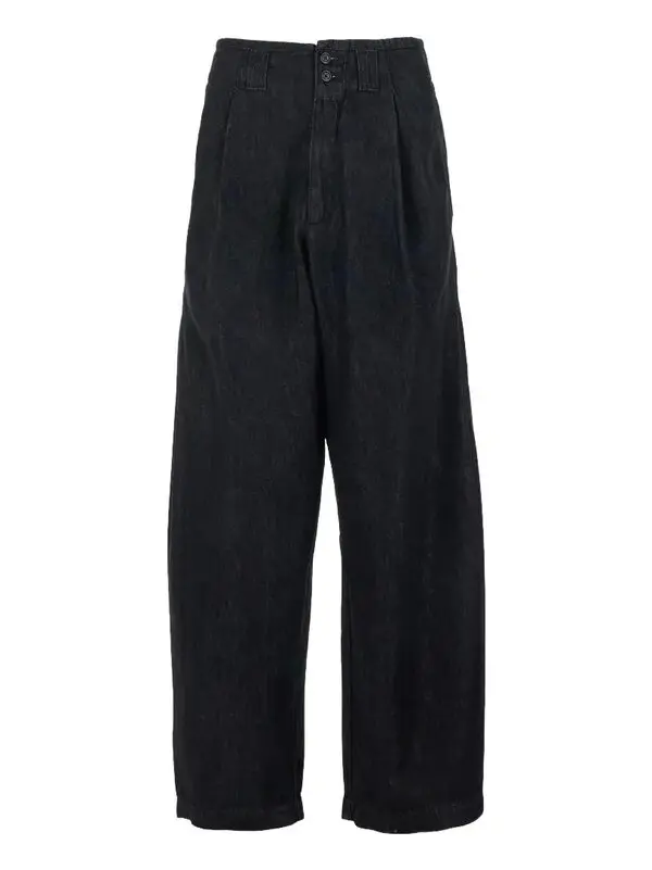 ROY ROGER'S X Eva Herzigová Pleated Jeans - Black